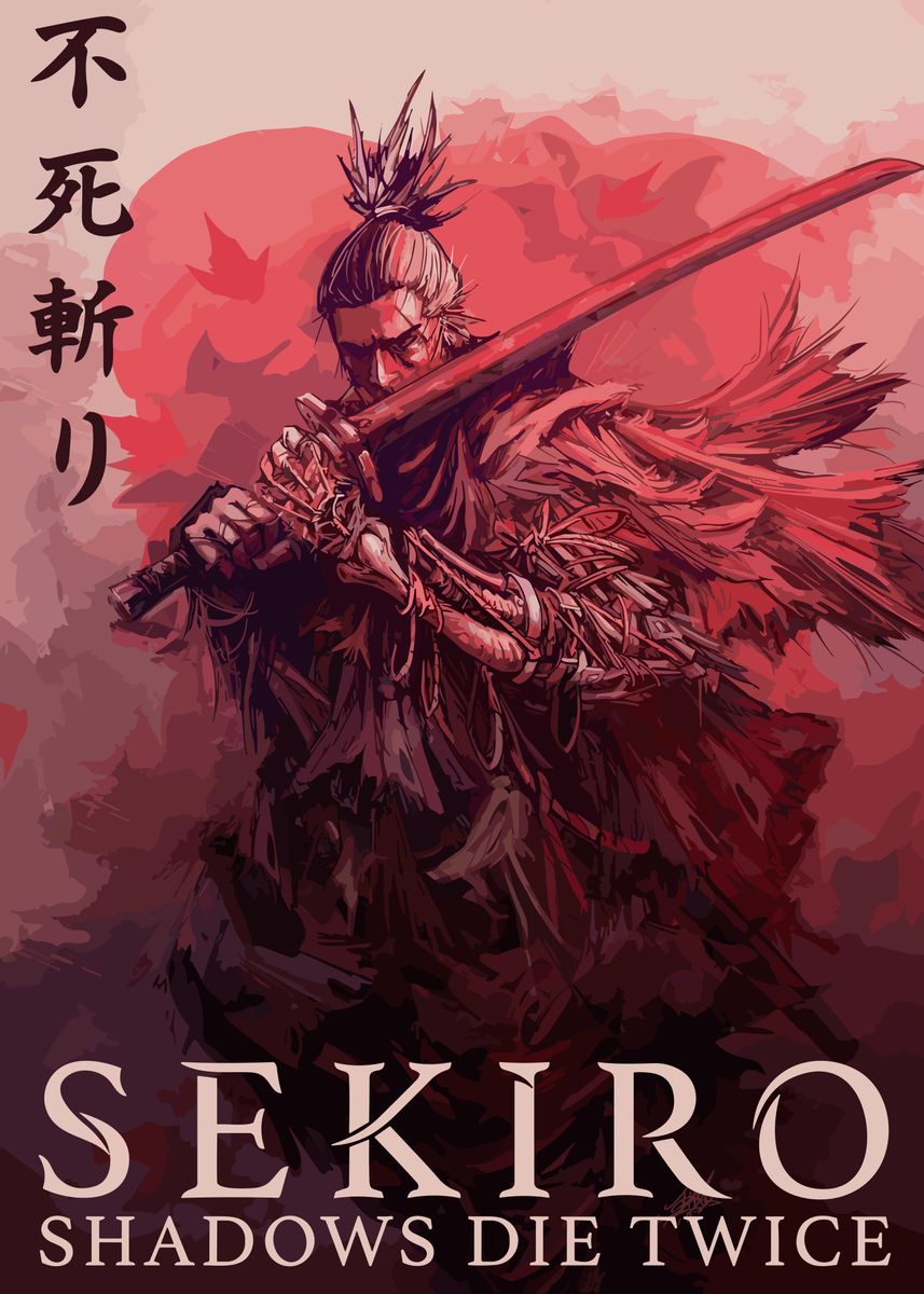 'Sekiro' Poster, picture, metal print, paint by Choi Ji Su | Displate