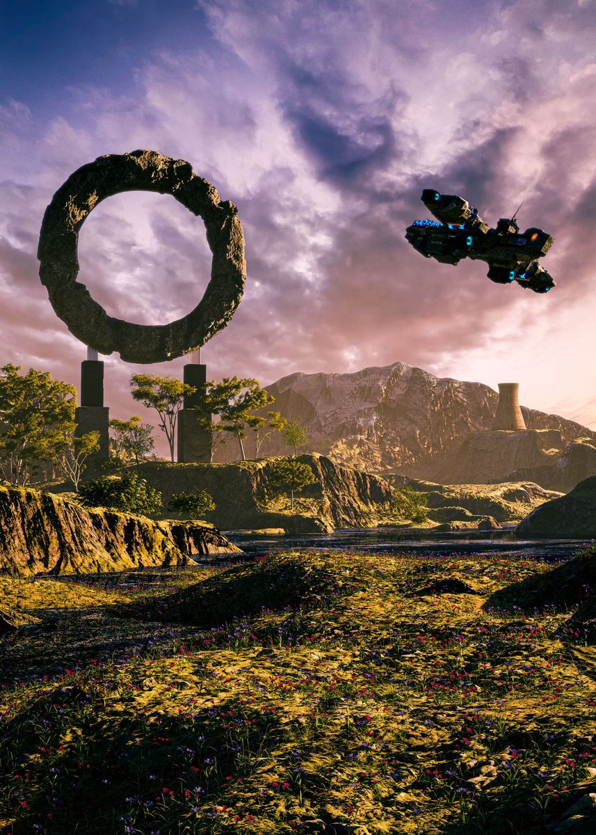 'Interstellar Portal' Poster by LiquidFortress | Displate