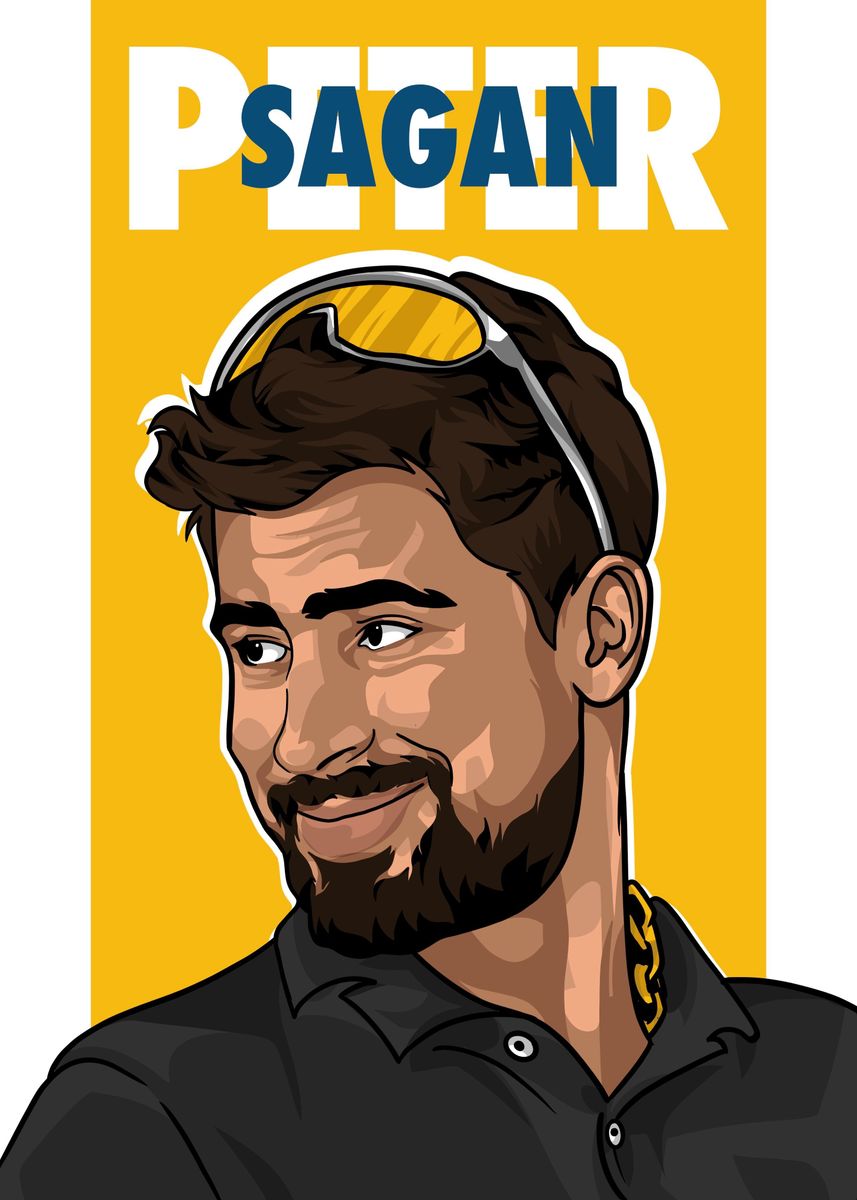 'Peter Sagan' Poster, picture, metal print, paint by Imad Wpap | Displate