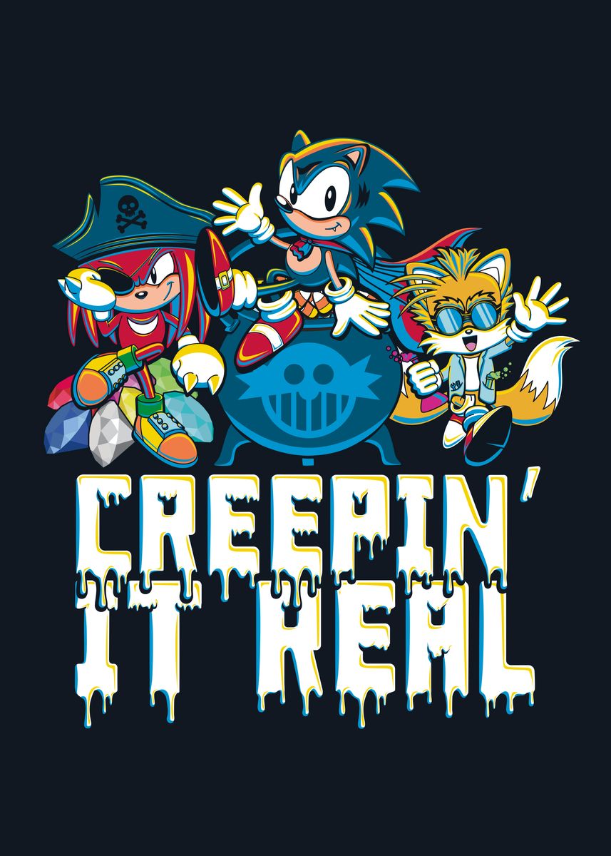 'Creepin' It Real' Poster, picture, metal print, paint by Sonic the ...