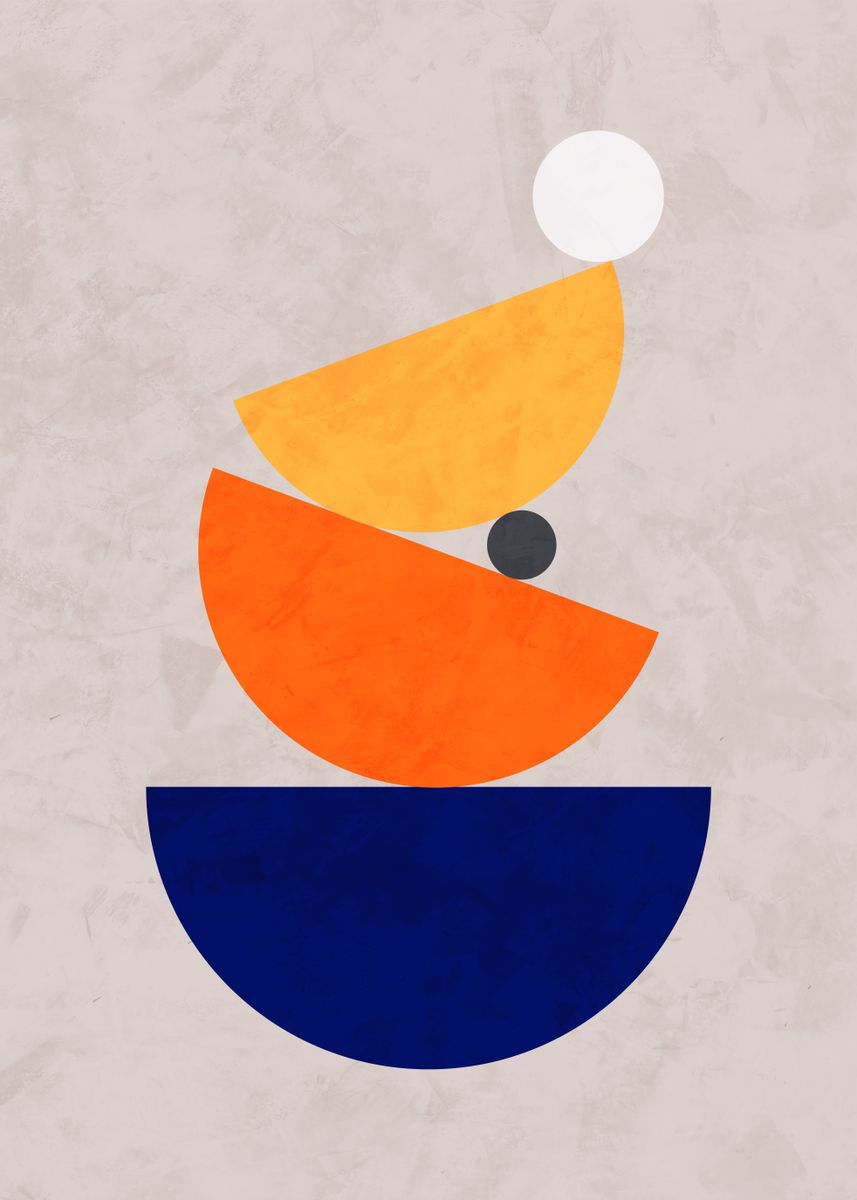 'GEOMETRIC ABSTRACT SHAPES' Poster by UillianRius | Displate