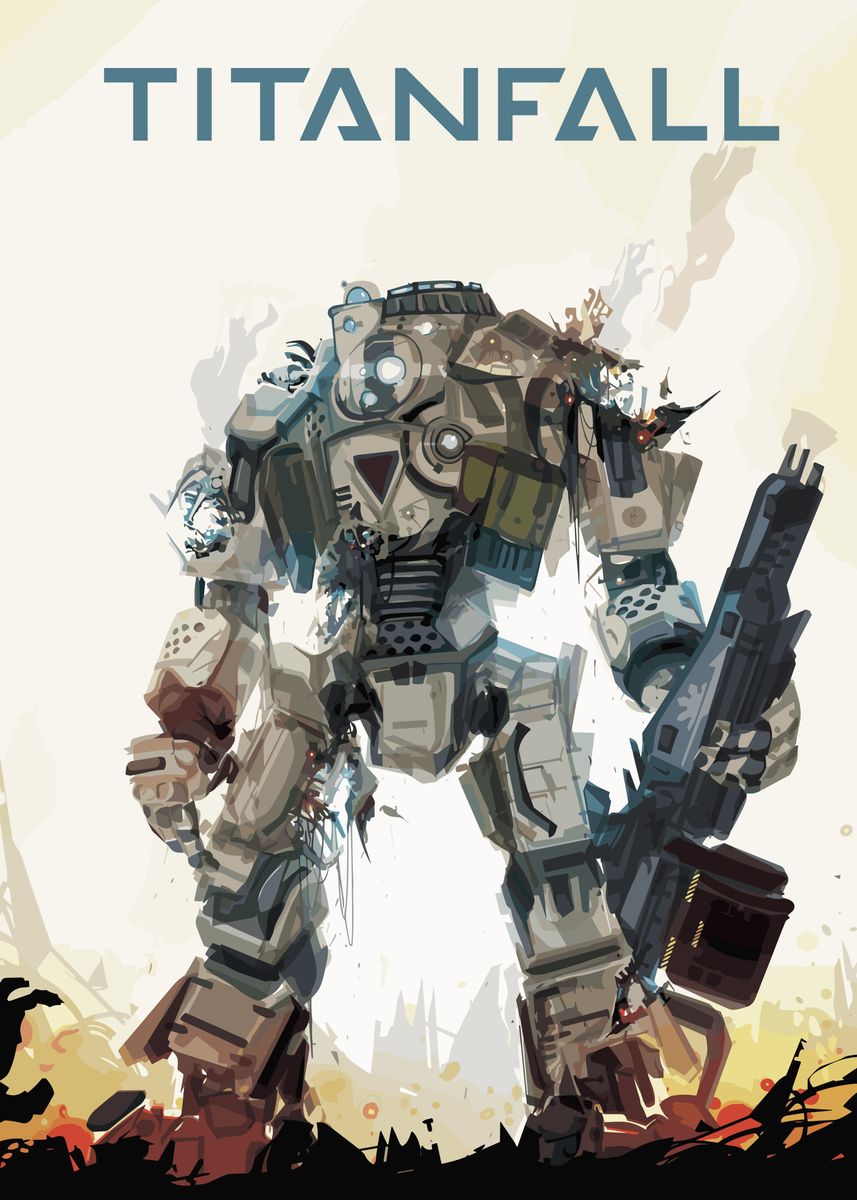'Titanfall' Poster, picture, metal print, paint by Dimitri Bertan | Displate