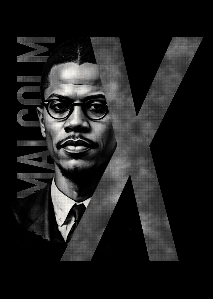 'Malcolm X' Poster, picture, metal print, paint by Alternative Poster ...