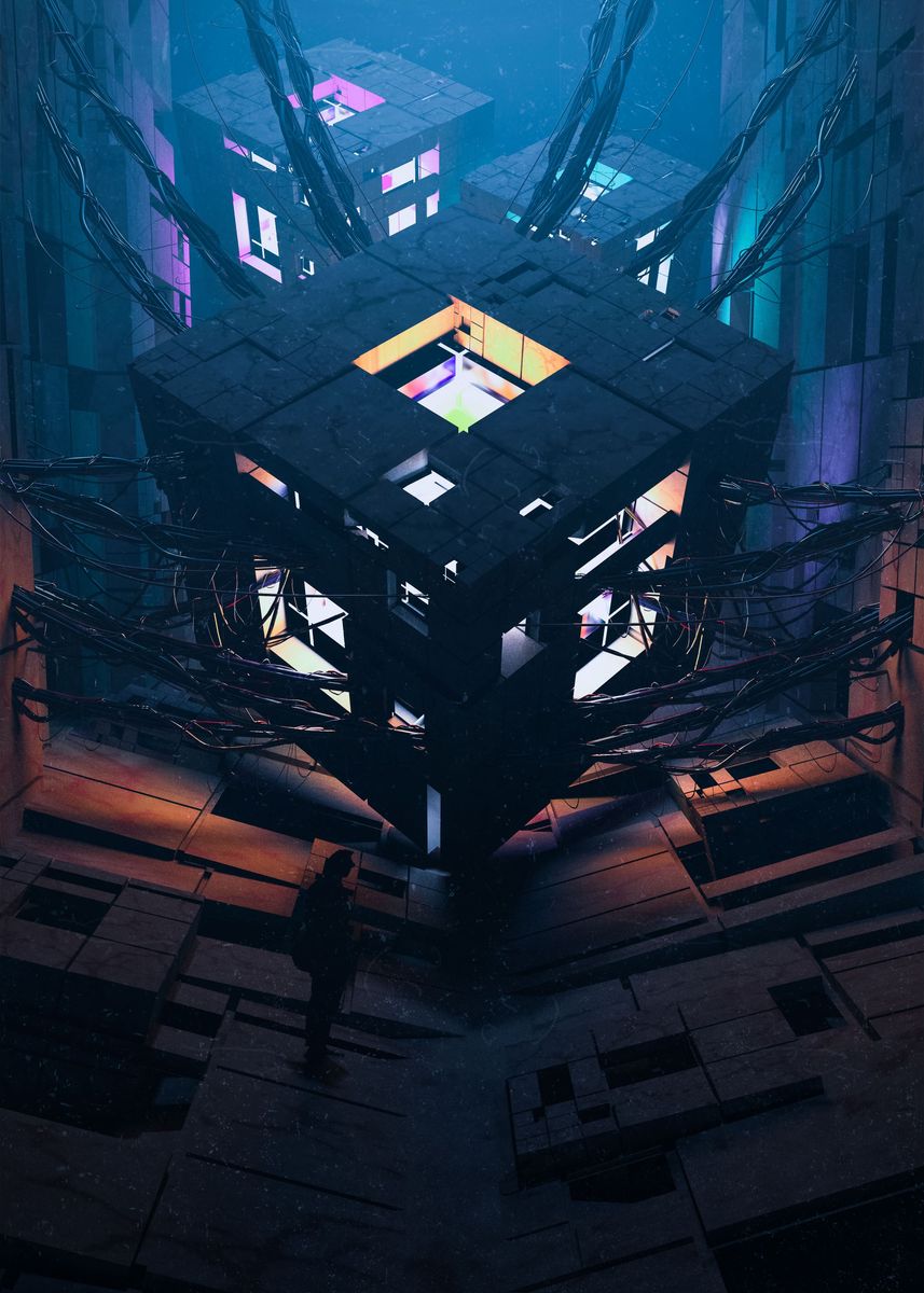 'Alone in Quantum World' Poster, picture, metal print, paint by Vandan ...