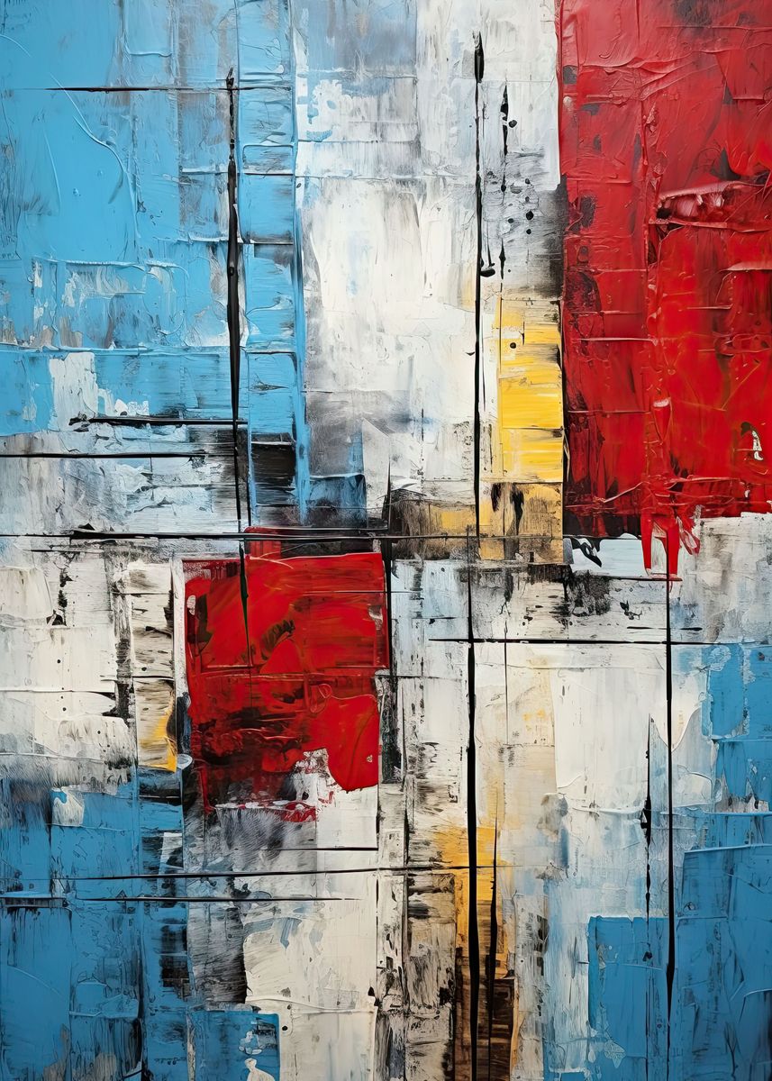 'Abstract painting 01' Poster, picture, metal print, paint by Jerhus ...