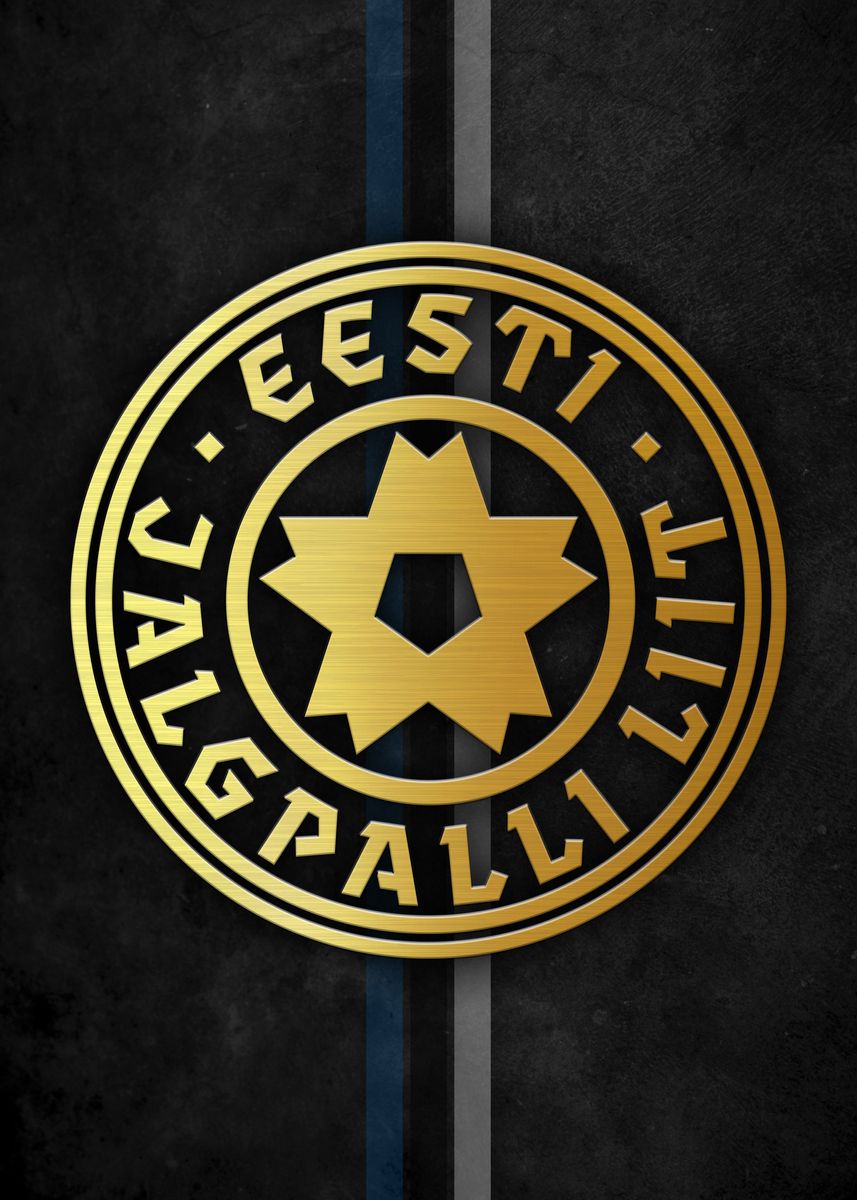 'Estonia Football team' Poster, picture, metal print, paint by Ray Diaz ...