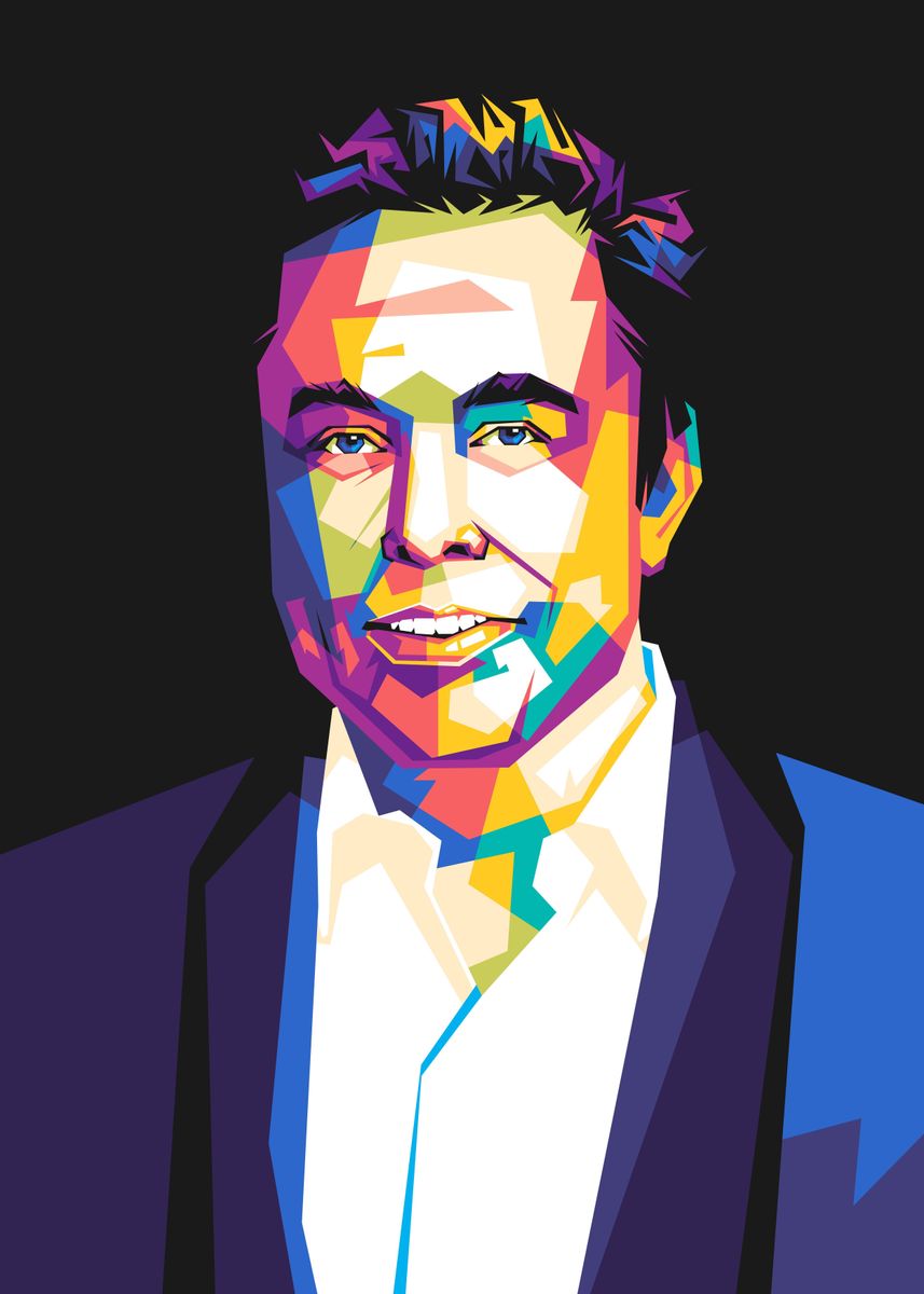 'Elon Musk' Poster by Dika Sujud | Displate