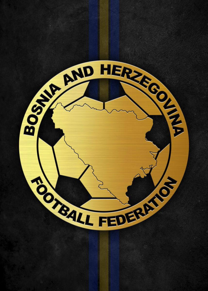 'Bosnia Football' Poster, picture, metal print, paint by Ray Diaz ...