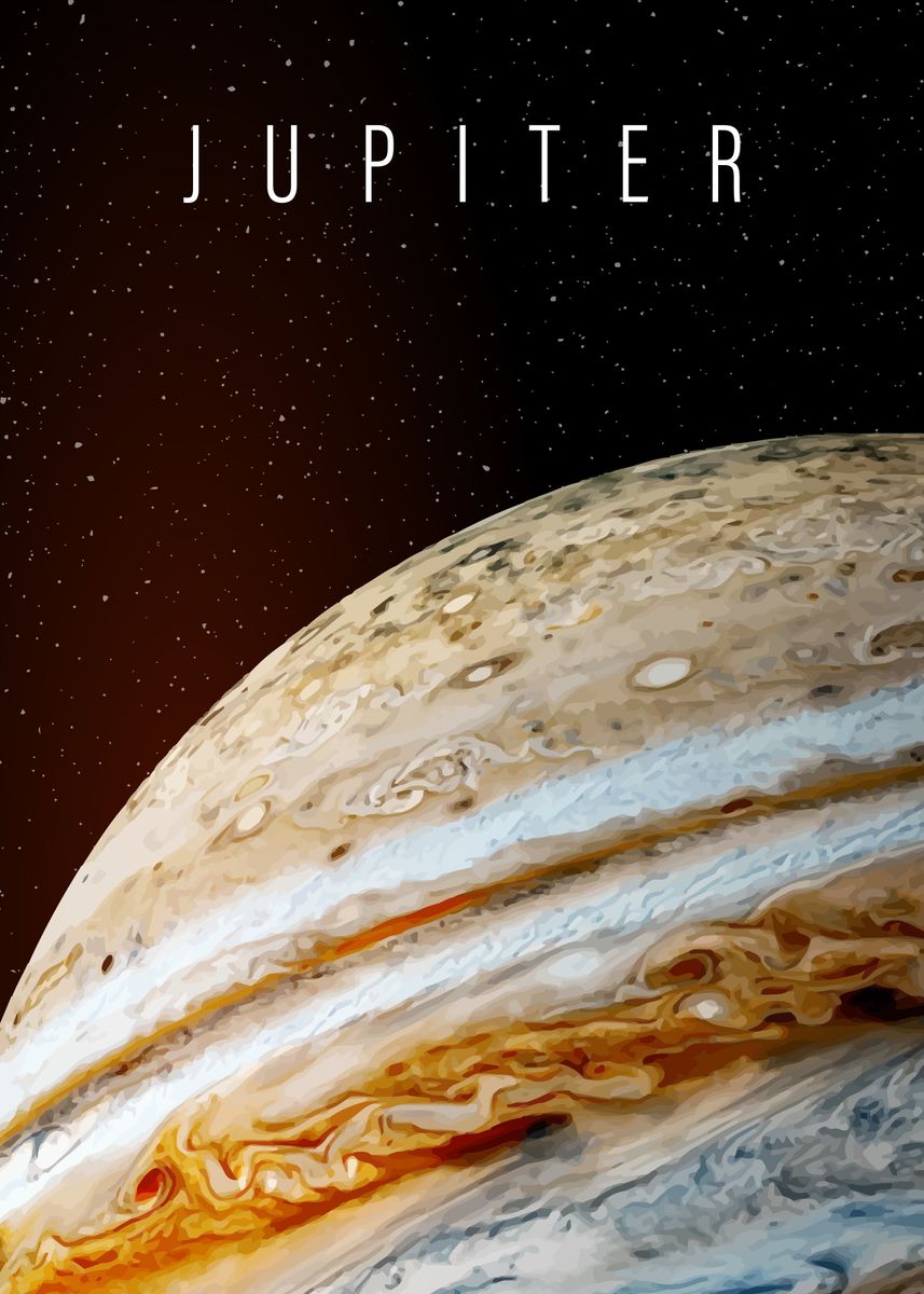 'Planet Jupiter' Poster, picture, metal print, paint by Danan Putra ...