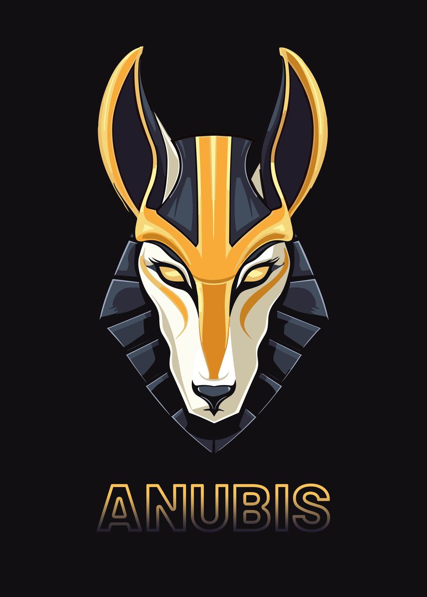 'Anubis Head ' Poster, picture, metal print, paint by Mason Scott ...