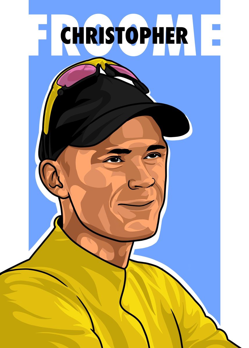'Christopher froome' Poster, picture, metal print, paint by Imad Madd ...