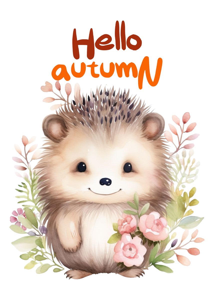 'Porcupine paintings' Poster, picture, metal print, paint by Tovu Yovi Darmawan | Displate