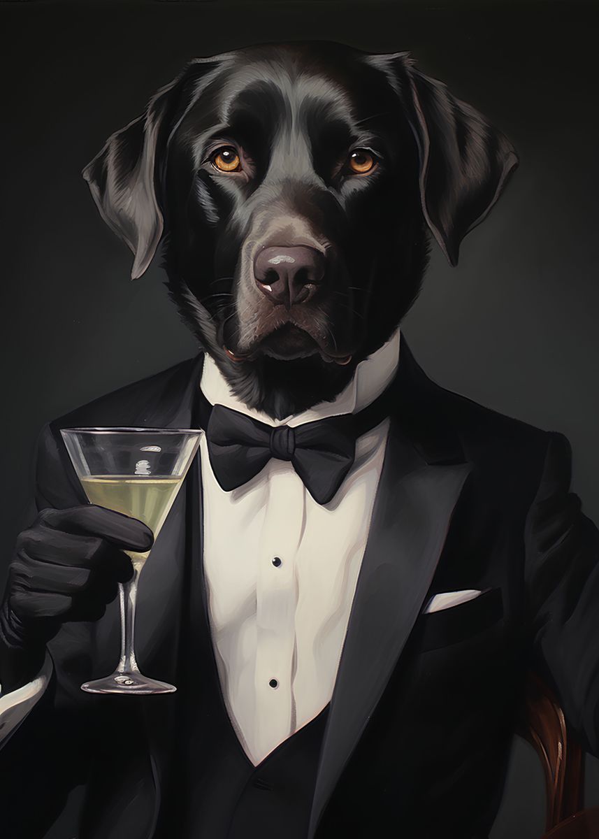 'Labrador Retrievers dog' Poster, picture, metal print, paint by ...