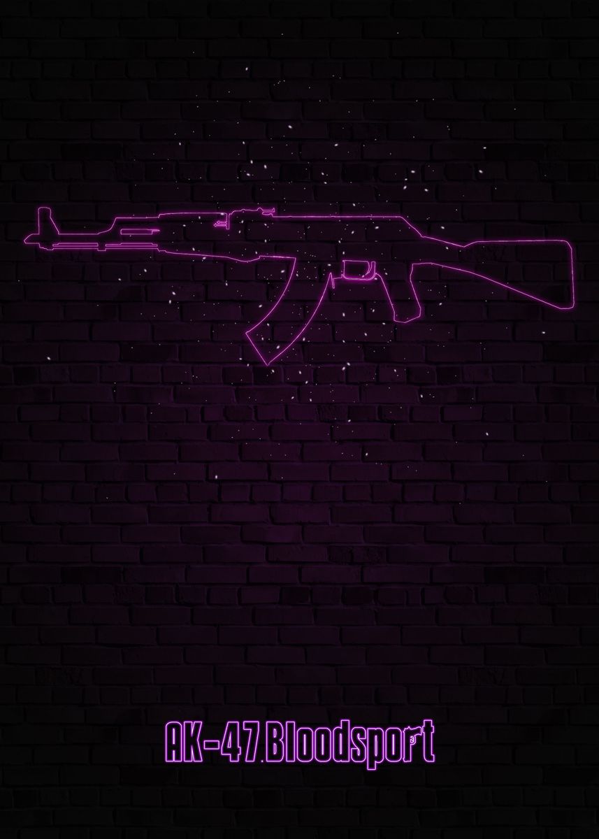 'Gun neon fan art' Poster, picture, metal print, paint by Juan lee ...