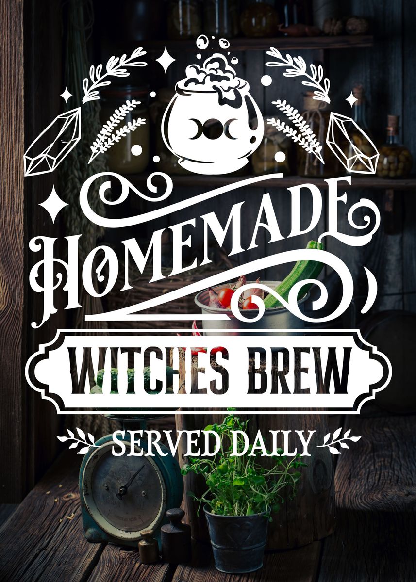 'Homemade Witches Brew' Poster by Stefan Merz | Displate