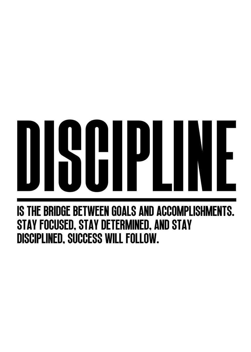 'Discipline' Poster, picture, metal print, paint by slamet muhlisin ...