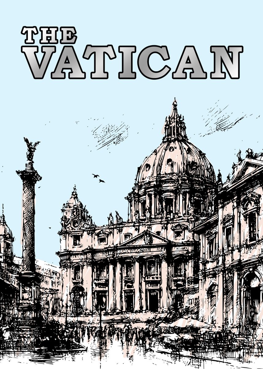 'Vatican Catholic Religion' Poster, picture, metal print, paint by ...