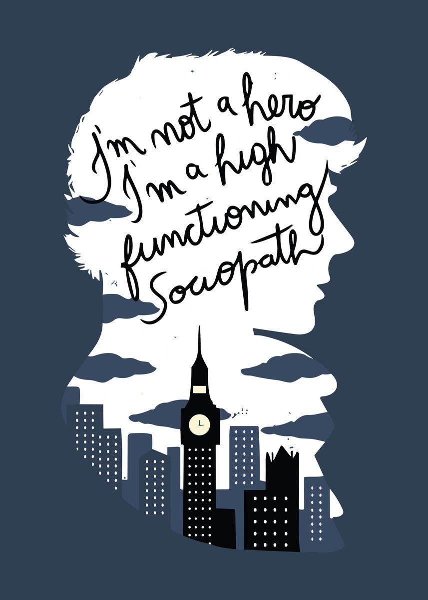 'Sherlock Holmes Quotes' Poster, picture, metal print, paint by Haruno ...