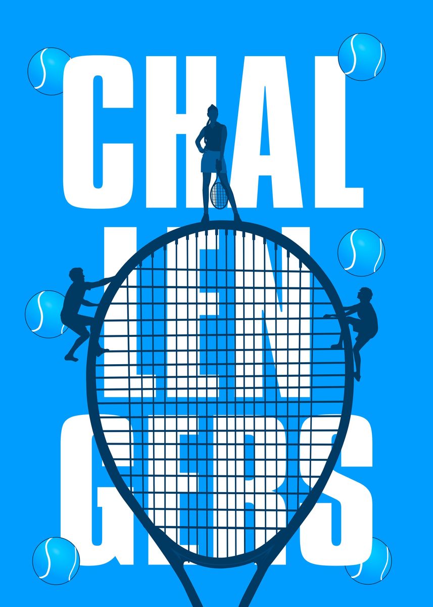 'challengers' Poster, picture, metal print, paint by geeks holic | Displate