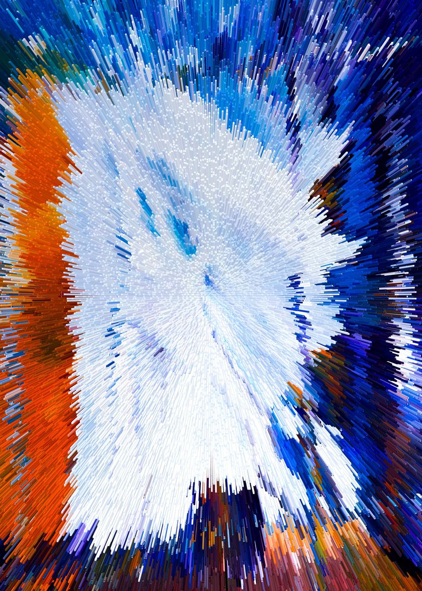 'Explosion Acrylic Painting' Poster, picture, metal print, paint by ...