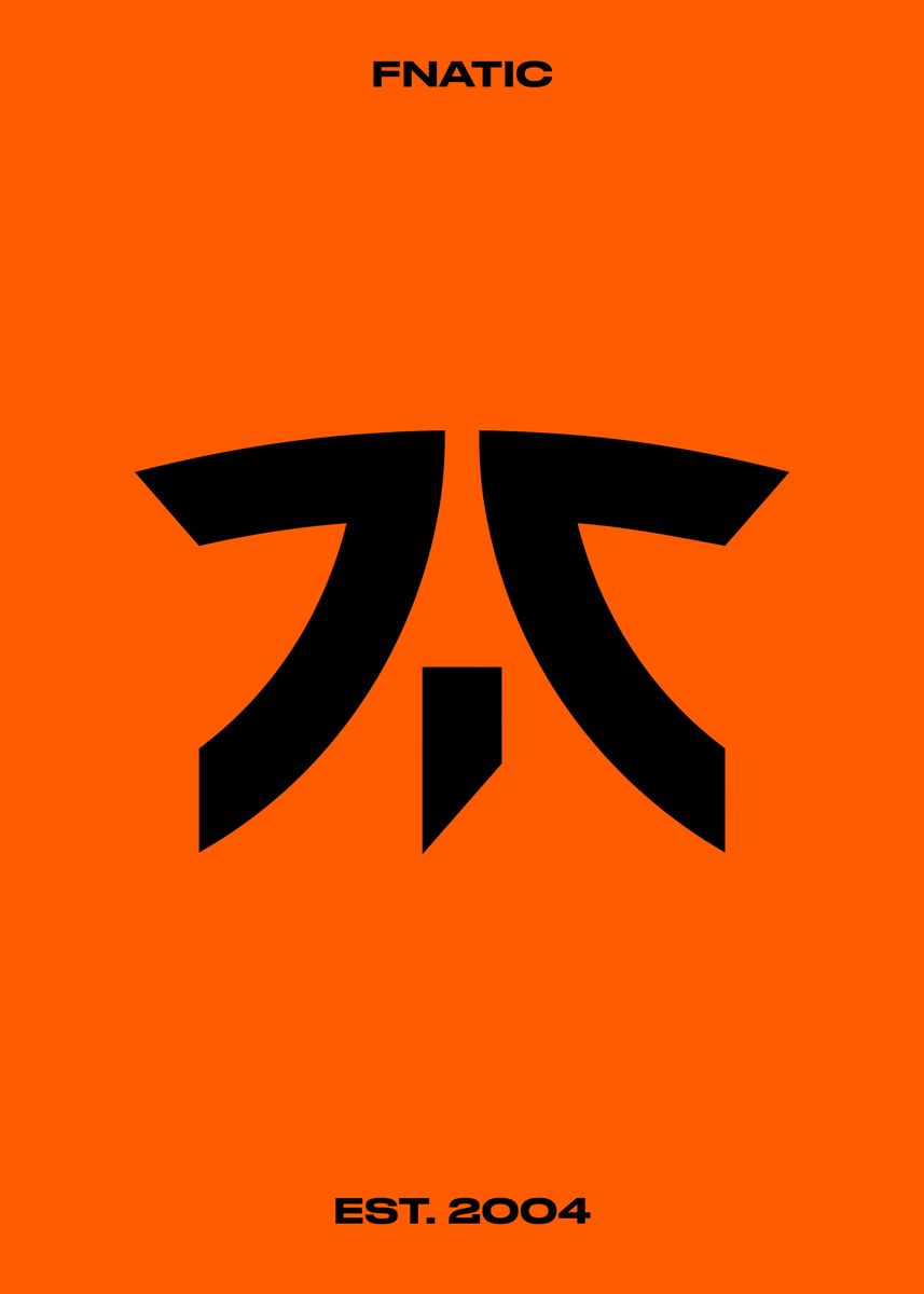 'Orange Fnatic Logo' Poster, picture, metal print, paint by Fnatic ...