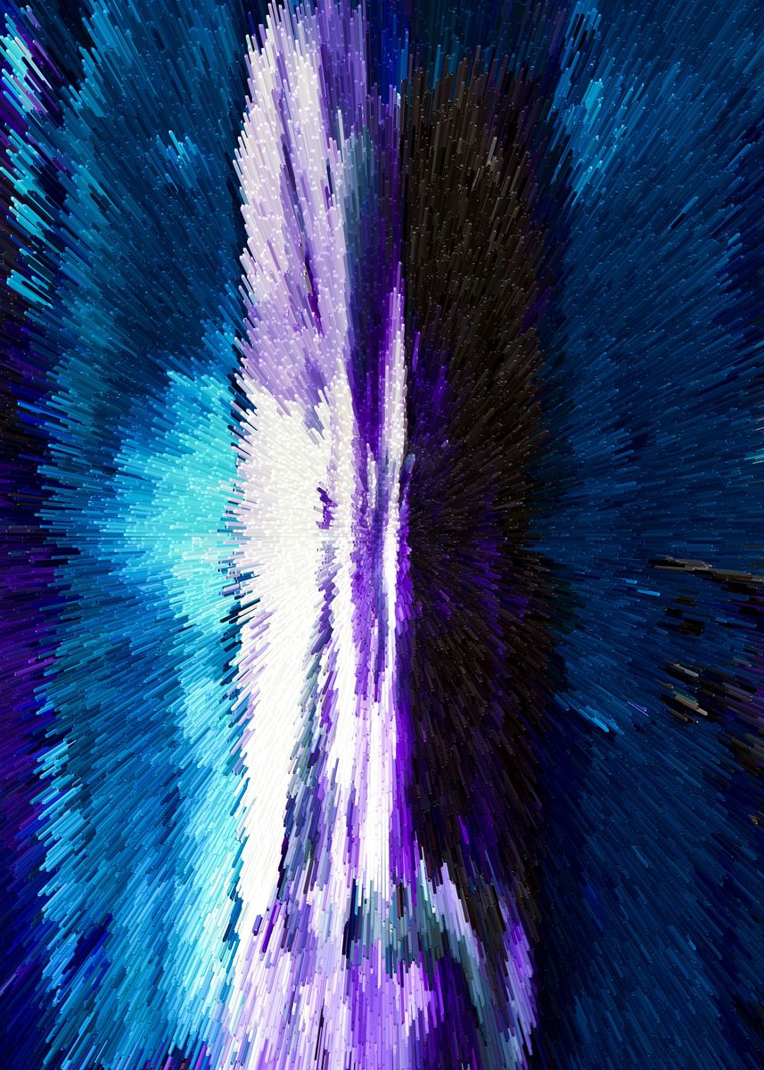 'Explosion Acrylic Painting' Poster, picture, metal print, paint by ...