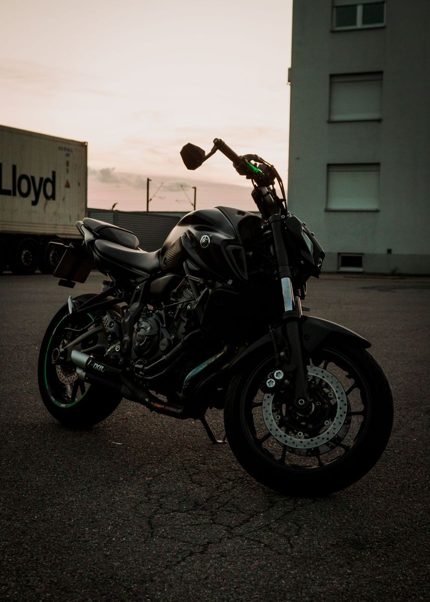 'MT07 Motorcycle' Poster, picture, metal print, paint by Nils Plaha ...