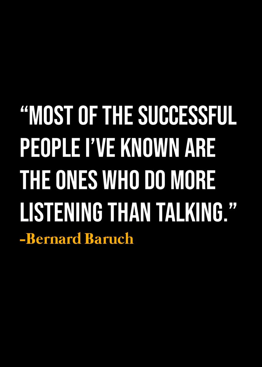 'Bernard Baruch Quote ' Poster, picture, metal print, paint by KAGE ...