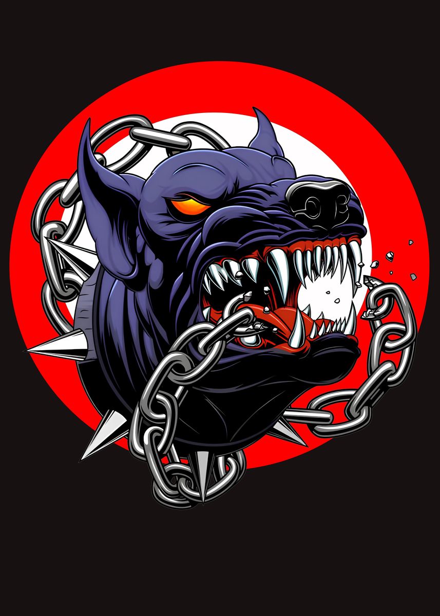 'Dog' Poster, picture, metal print, paint by Sela Novianti | Displate