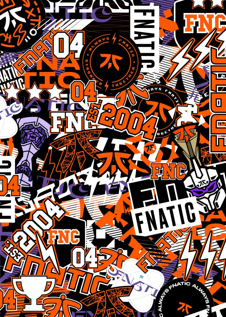 'Fnatic Collage' Poster, picture, metal print, paint by Fnatic | Displate
