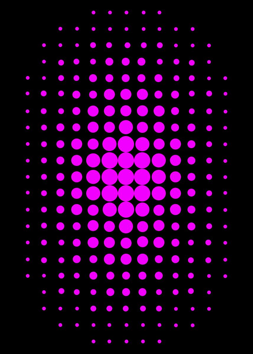 'Abstract Neon Pink' Poster, picture, metal print, paint by Atomic ...