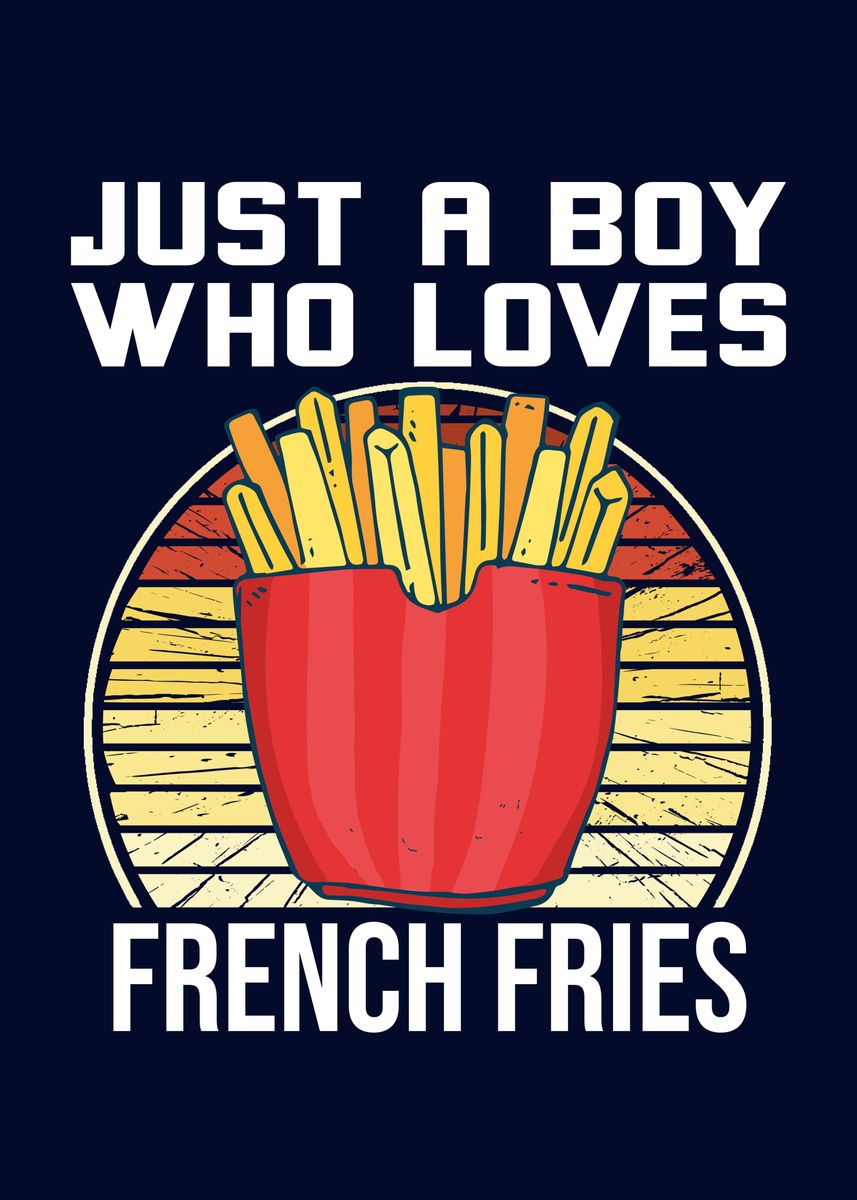 'Funny French Fries Cute' Poster, picture, metal print, paint by MzumO ...