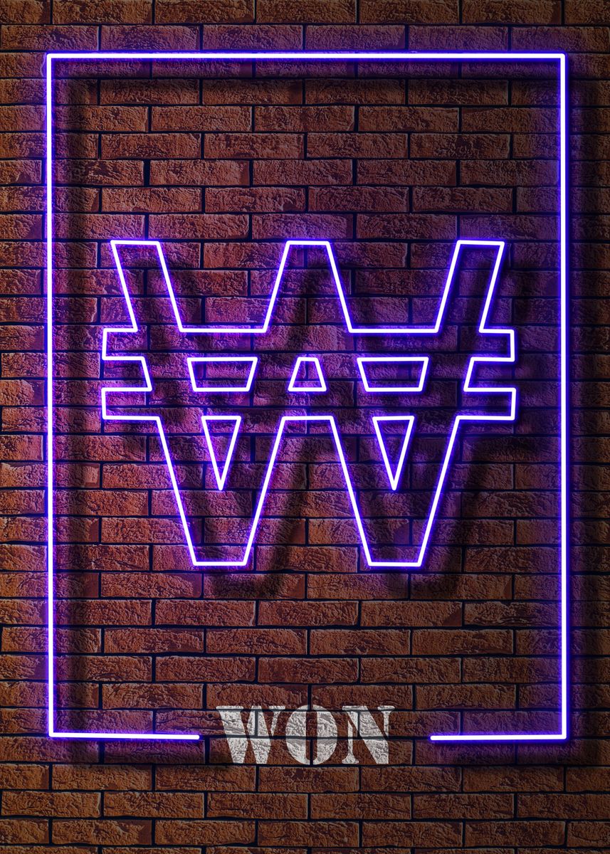 'NEON WON SIGN' Poster, picture, metal print, paint by Abdull Obaa ...