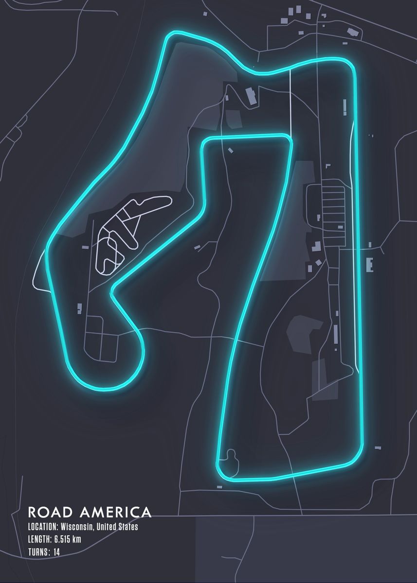 'Road America' Poster, picture, metal print, paint by Van Zelman | Displate