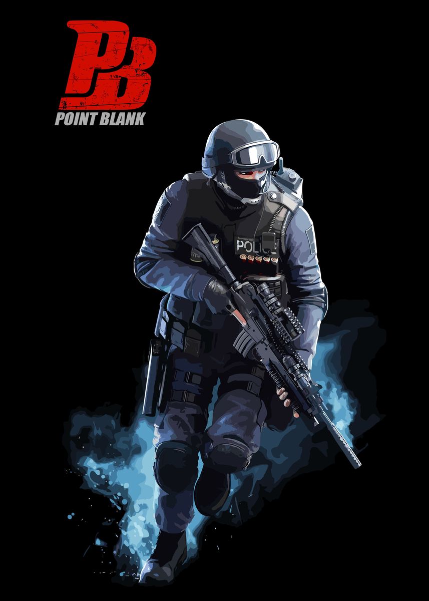 'Point Blank Game' Poster by PRAM ON FIRE | Displate