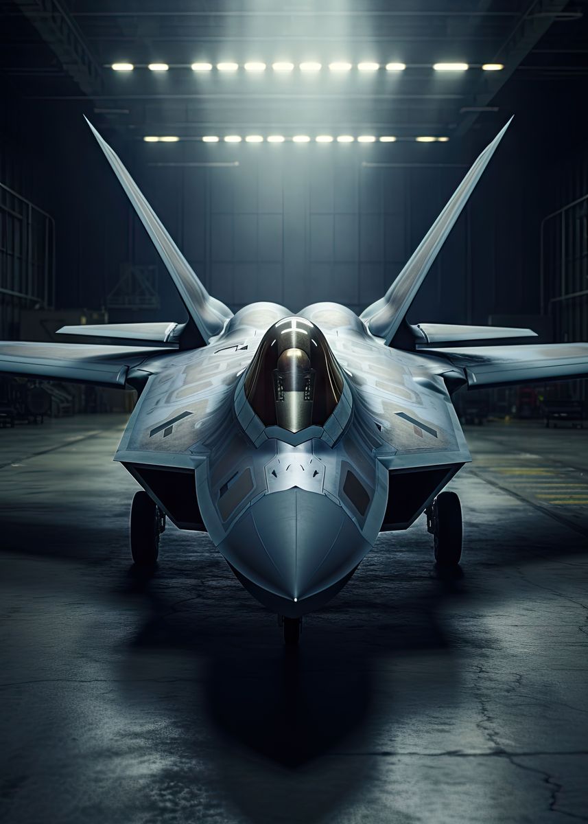 'F22 Raptor Ready to Start' Poster by Stylianos Karagiannis | Displate