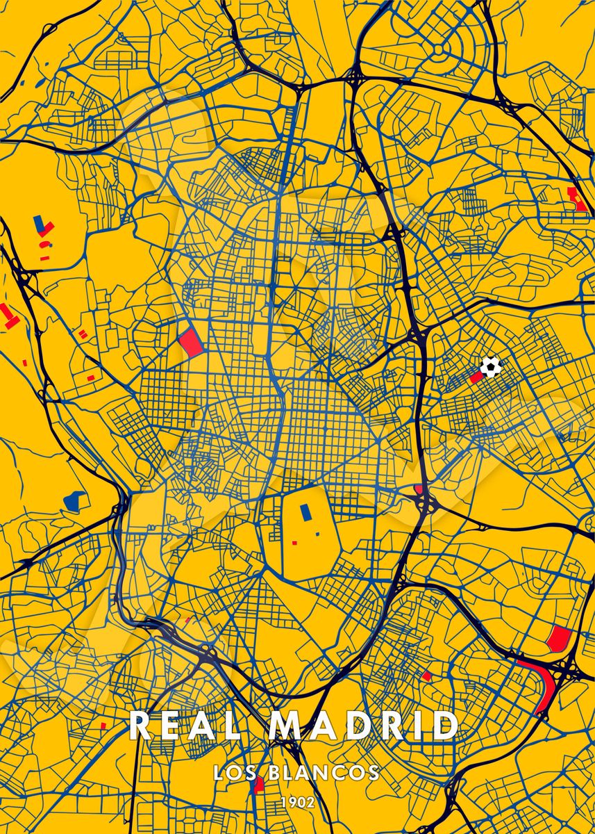 'REAL MADRID Spain' Poster by Beiler Korey | Displate