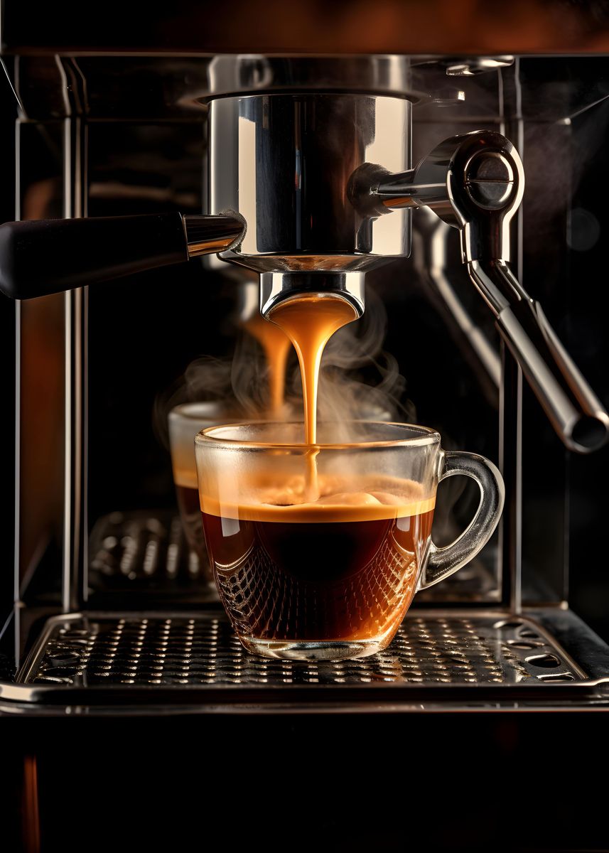 'Lets make coffee' Poster, picture, metal print, paint by AI Art ...
