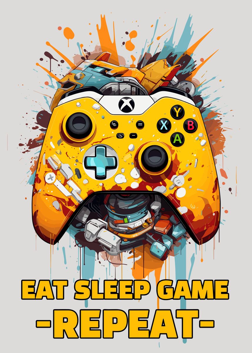 'Gaming Controller' Poster, picture, metal print, paint by ThomasDHaley ...