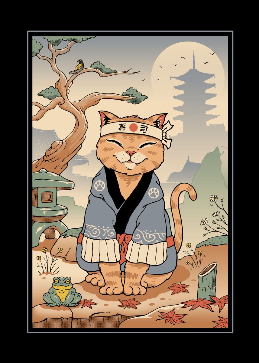 'Zen Meowster' Poster by vp trinidad | Displate