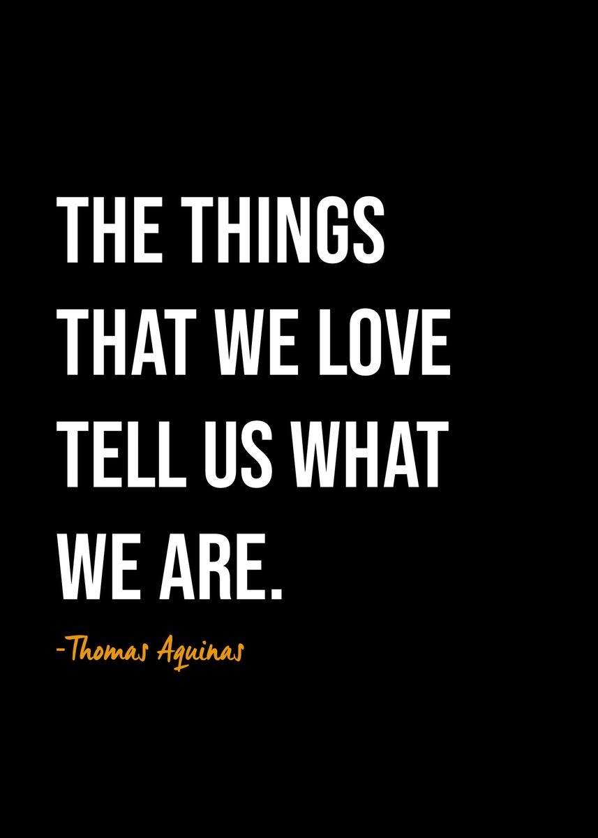 'Thomas Aquinas quotes ' Poster, picture, metal print, paint by Twenty ...