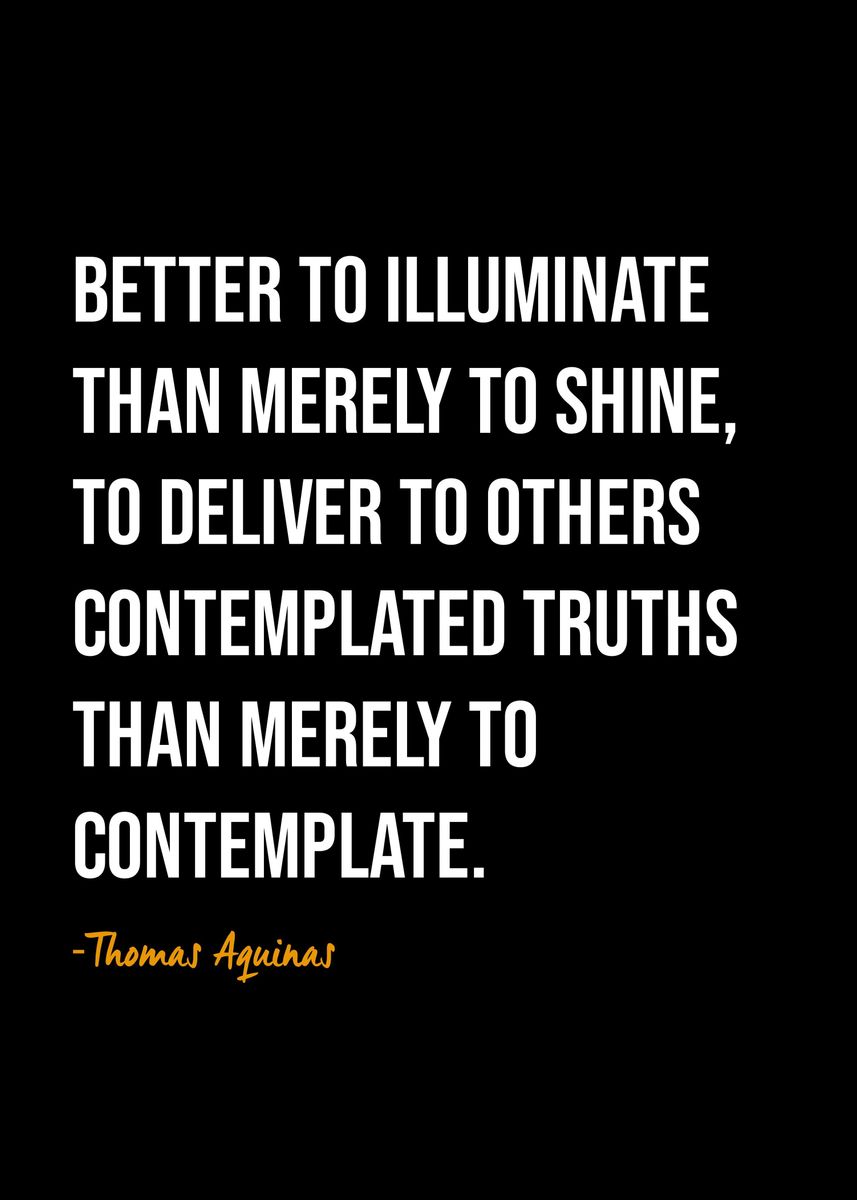 'Thomas Aquinas quotes ' Poster, picture, metal print, paint by Twenty ...