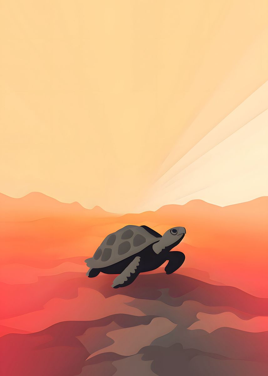 'Turtles Adventure' Poster by CheeseDesignStudio | Displate