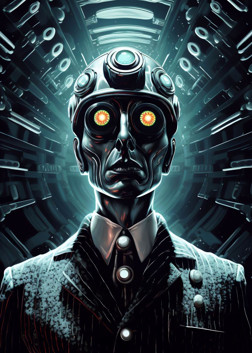 'Robot Mind' Poster, picture, metal print, paint by Spake | Displate