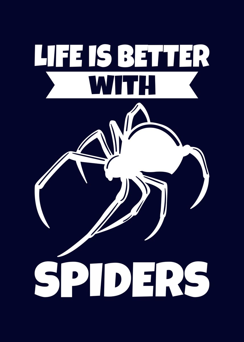 'Spider Owner Spiders' Poster, picture, metal print, paint by MzumO ...