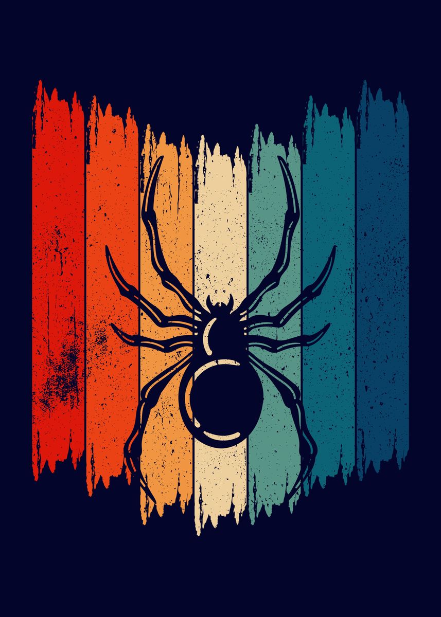 'Spider Owner Spiders' Poster, picture, metal print, paint by MzumO ...