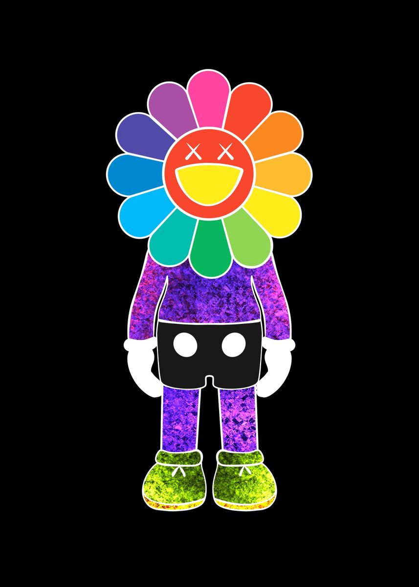 'Kaws ' Poster, picture, metal print, paint by Biopic Studio | Displate