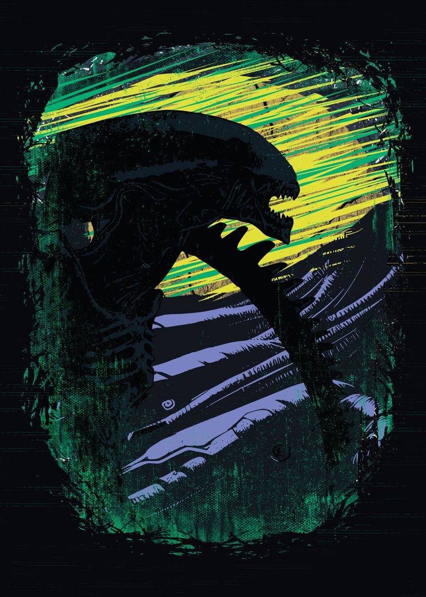 'Aliens And Invaders ' Poster, picture, metal print, paint by Ilya ...