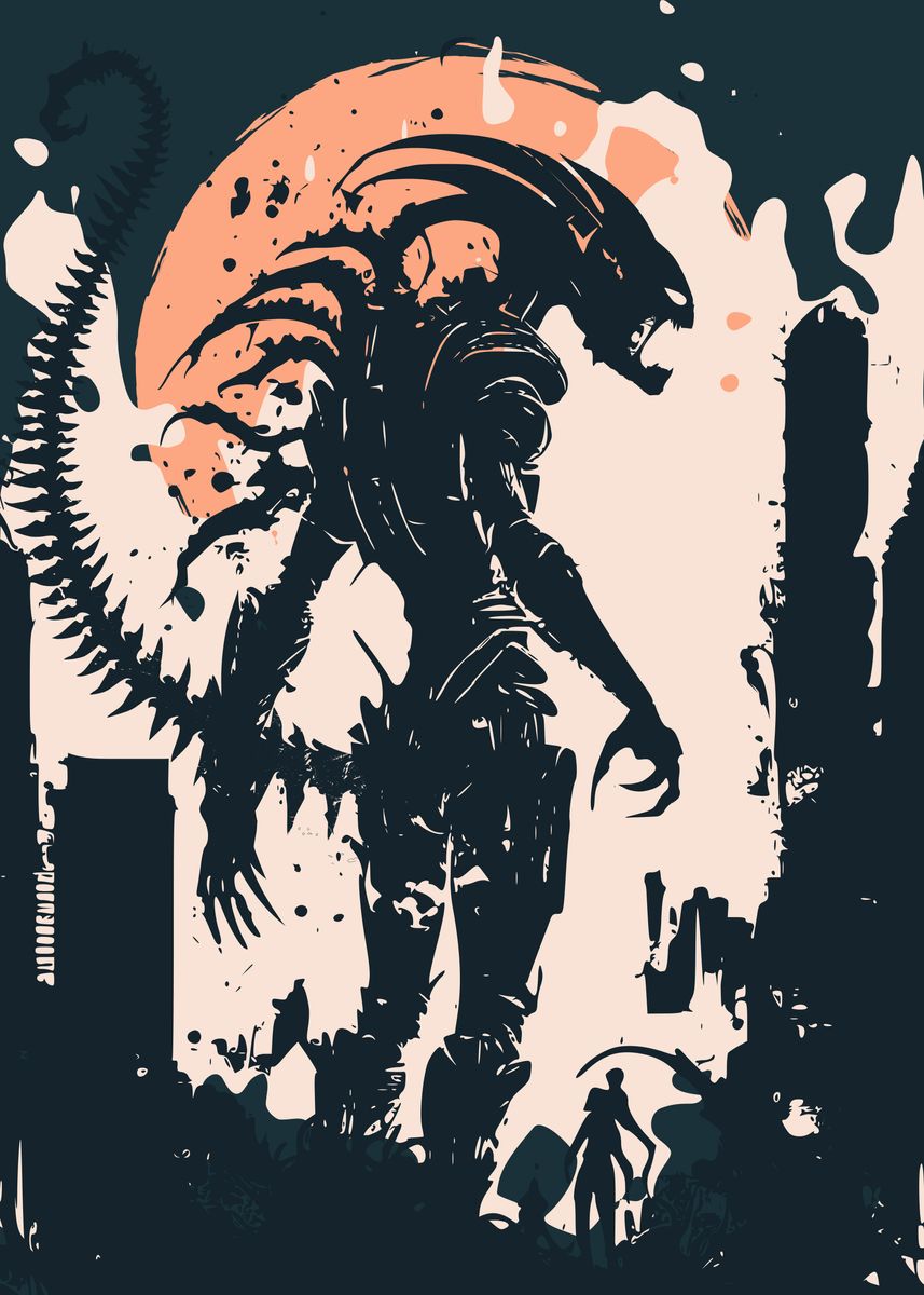 'Aliens And Invaders ' Poster, picture, metal print, paint by Ilya ...