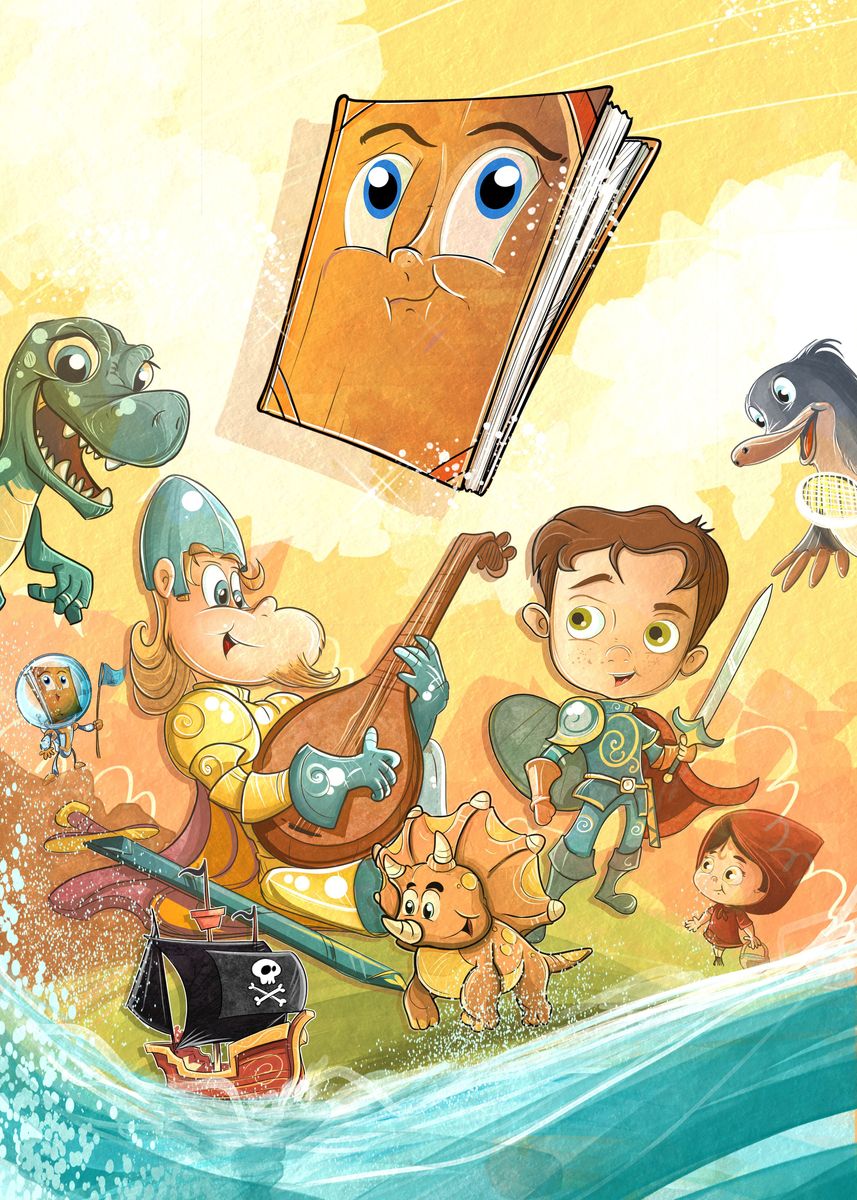 'StOrYtImE' Poster, picture, metal print, paint by Luis Peres | Displate